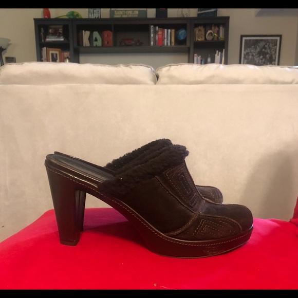 Coach | Shoes | Coach Clogs Brown Suede | Poshmark